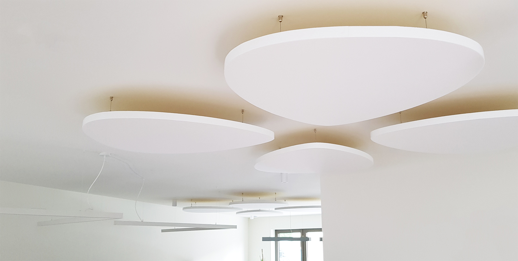 Acoustics | Base Islands akoestische kaders met overspannen doek | Blue ...